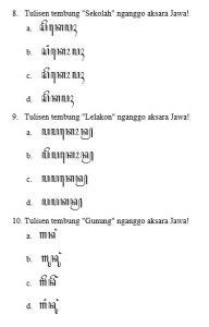 Latihan Soal ASTS 2 Bahasa Jawa Kelas 5 - Kepala Sekolah